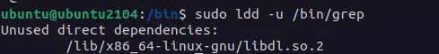 Linux හි LDD විධානය භාවිතා කරන්නේ කෙසේද 12896_3