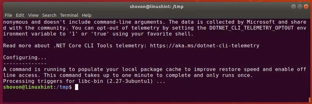 Установите и начните работу с .NET Core в Ubuntu 12899_15