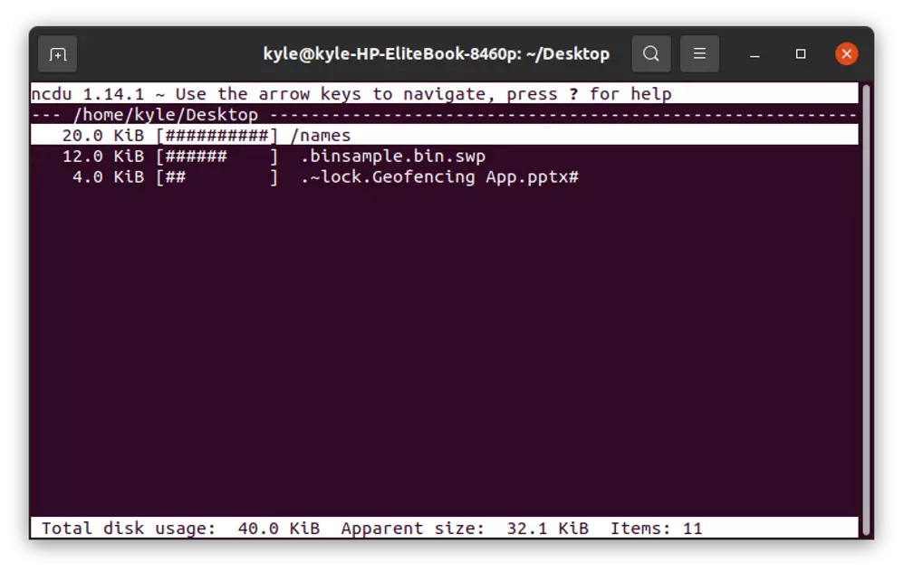 Kaip naudoti „ncdu“ sistemoje „Linux“, norint analizuoti ir sekti disko naudojimą 128_2