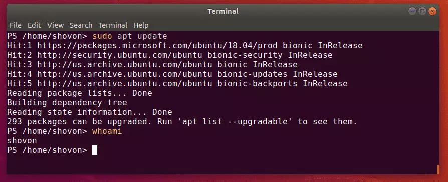 Instalar y comenzar con PowerShell en Ubuntu 12900_12