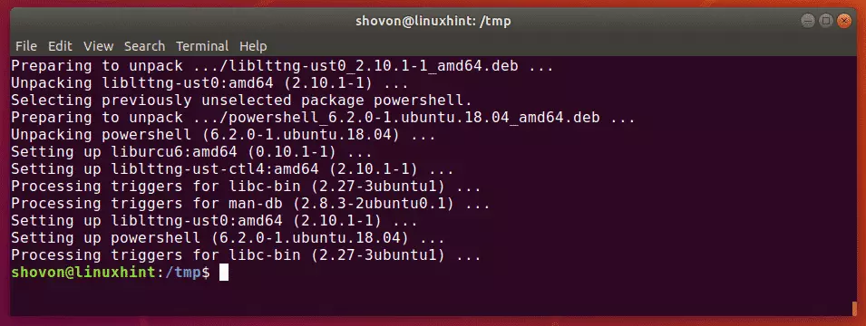 Ubuntu жүйесінде PowerShell бағдарламасын орнатыңыз және іске қосыңыз 12900_8