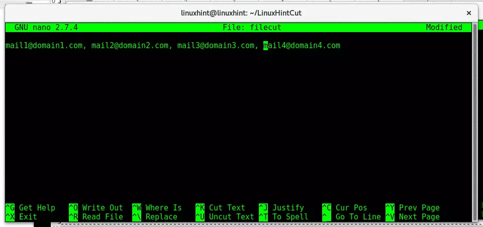 Linux cut command ကိုအသုံးပြုနည်း 12902_1