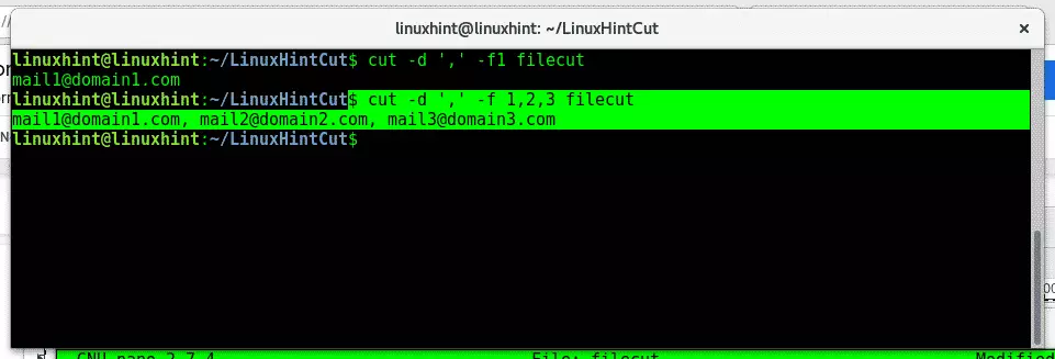 Kiel uzi linux-tranĉi komandon 12902_3