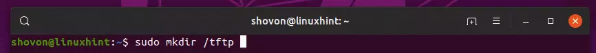 Ubuntu'та TFTP серверын урнаштыру һәм конфигурацияләү 12904_10