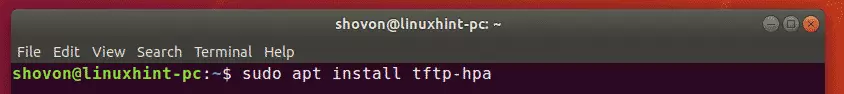 Inštalácia a konfigurácia servera TFTP na Ubuntu 12904_16