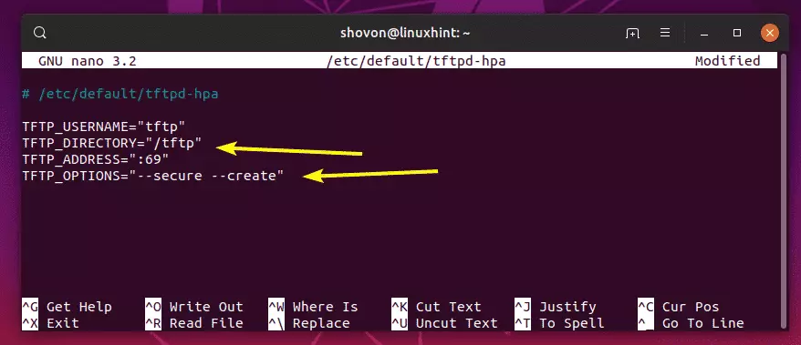 Ubuntu تي TFTP سرور کي انسٽال ڪرڻ ۽ ترتيب ڏيڻ 12904_9
