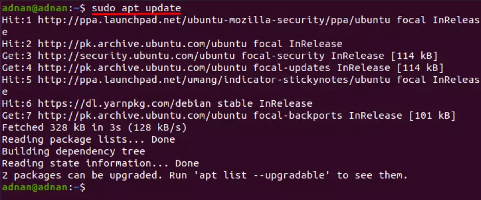 Paano ko ililista ang mga naa-upgrade na pakete sa Ubuntu 12910_1