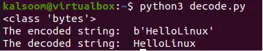 Mètode de descodificació de cadenes de Python 12918_5