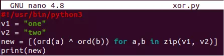 Python मध्ये XOR दोन स्ट्रिंग 12919_4