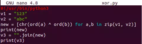 Python मध्ये XOR दोन स्ट्रिंग 12919_6