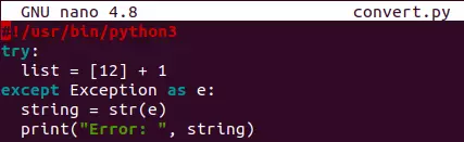 Bagaimana Saya Mengonversi Pengecualian menjadi String dengan Python? 12921_6