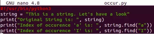 Python Gjej Shfaqjen e Parë në String 12928_4