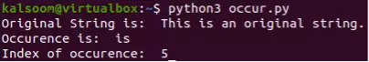 Python Gjej Shfaqjen e Parë në String 12928_7