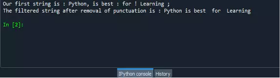 String Python වෙතින් විරාම ලකුණු ඉවත් කරන්න 12933_2
