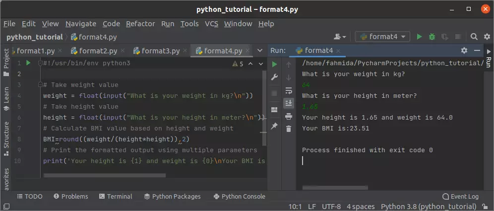 Μορφοποίηση συμβολοσειρών Python 12945_4
