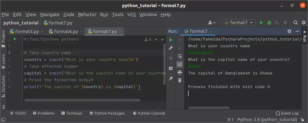 Pag-format ng String ng Python 12945_7