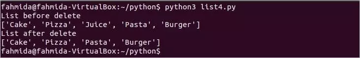 Како да додавате и отстранувате ставки од список во Python 12947_4