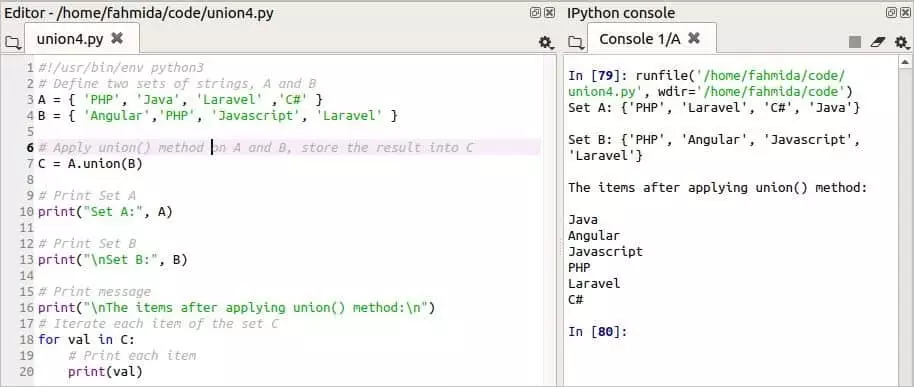 Чӣ тавр истифода бурдани union дар маҷмӯи python 12949_5