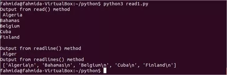 Python-da fayllarni qanday o'qish va yozish 12953_1