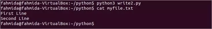 Python-da fayllarni qanday o'qish va yozish 12953_5