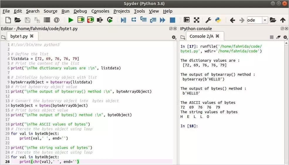 แปลง Bytearray เป็น Bytes ใน Python 12963_1