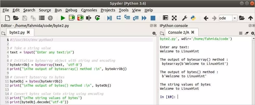 แปลง Bytearray เป็น Bytes ใน Python 12963_2
