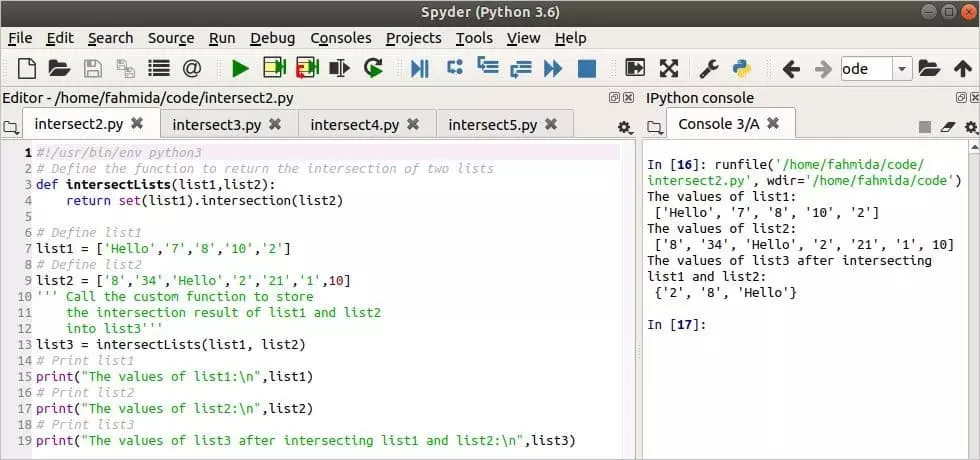 Python دىكى تىزىملىك كېسىشمىسى 12964_3