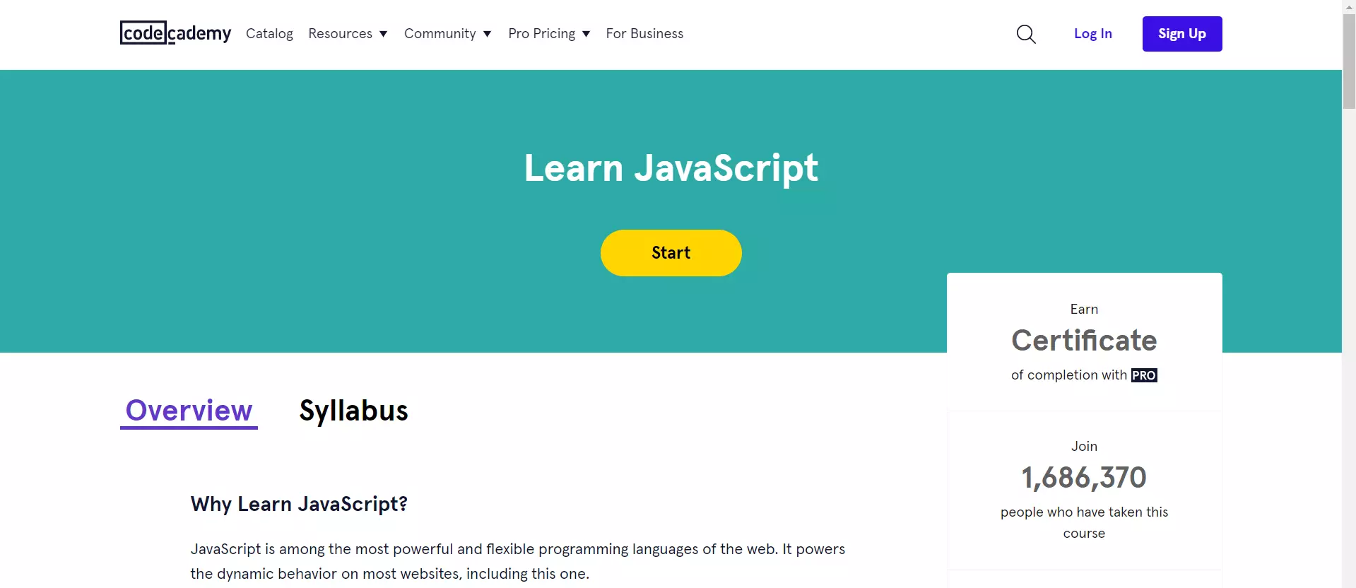 10 Kursus Dalam Talian JavaScript Terbaik 12972_5