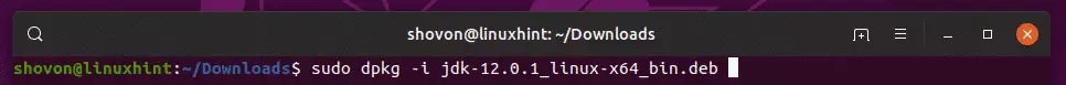 Како да инсталирате JDK 12 на Ubuntu 19.04 12998_24