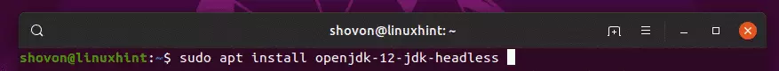 Unsaon Pag-instalar sa JDK 12 sa Ubuntu 19.04 12998_3