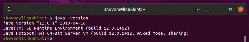 Kiel Instali JDK 12 sur Ubuntu 19.04 12998_30