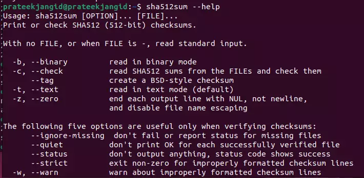 Comment utiliser Sha512 sous Linux 12_6