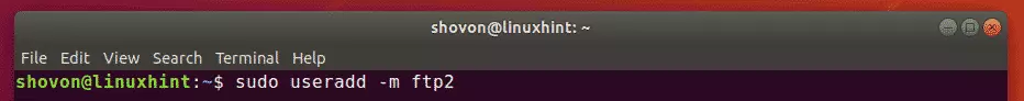 Kumaha Nyetél Server FTP sareng ProFTPd dina Ubuntu 18.04 LTS 13000_10