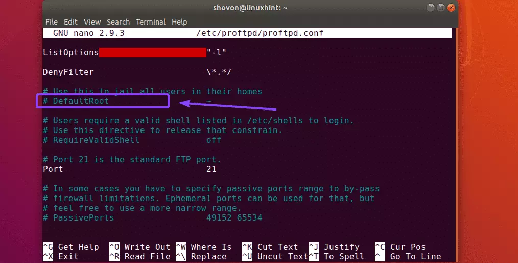 Kumaha Nyetél Server FTP sareng ProFTPd dina Ubuntu 18.04 LTS 13000_21