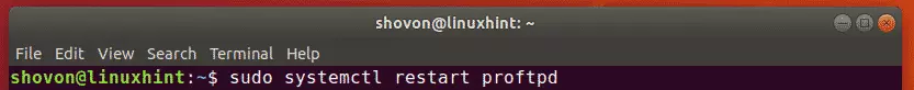 Kumaha Nyetél Server FTP sareng ProFTPd dina Ubuntu 18.04 LTS 13000_23