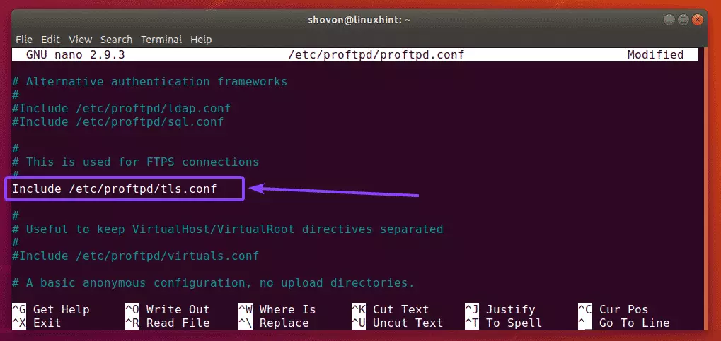 Kumaha Nyetél Server FTP sareng ProFTPd dina Ubuntu 18.04 LTS 13000_29