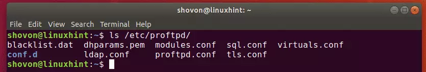 Kumaha Nyetél Server FTP sareng ProFTPd dina Ubuntu 18.04 LTS 13000_5