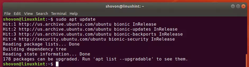 Mokhoa oa ho theha Seva ea FTP ka vsftpd ho Ubuntu 18.04 LTS 13001_1