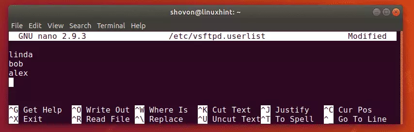 Jinsi ya Kusanidi Seva ya FTP na vsftpd kwenye Ubuntu 18.04 LTS 13001_11