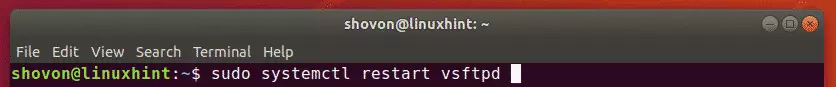 Ubuntu 18.04 LTS တွင် vsftpd ဖြင့် FTP ဆာဗာကို မည်သို့တပ်ဆင်ရမည်နည်း။ 13001_12