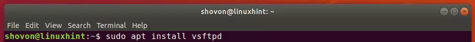 Ubuntu 18.04 LTS တွင် vsftpd ဖြင့် FTP ဆာဗာကို မည်သို့တပ်ဆင်ရမည်နည်း။ 13001_2