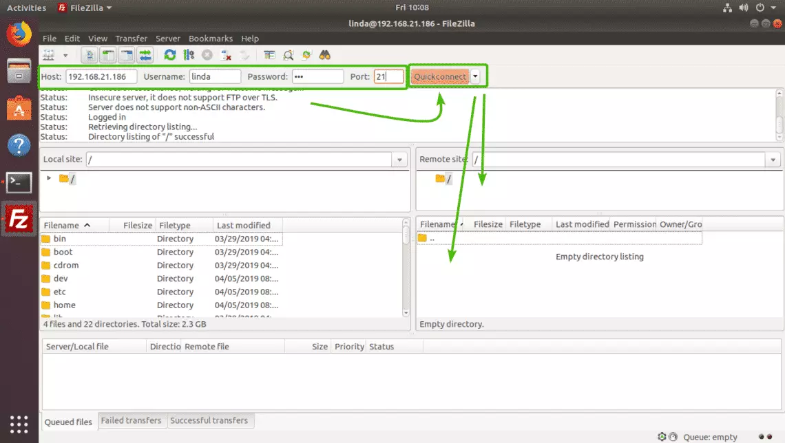 Kumaha Setup Server FTP sareng vsftpd dina Ubuntu 18.04 LTS 13001_21
