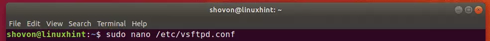 Ubuntu 18.04 LTS இல் vsftpd உடன் FTP சேவையகத்தை எவ்வாறு அமைப்பது 13001_8