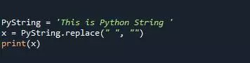 Python យក Spaces ចេញពី String 13009_1