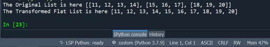 Python Flatten Lista de listas 13027_2