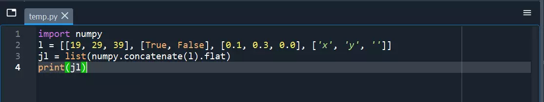 Python Flatten Lista de listas 13027_5