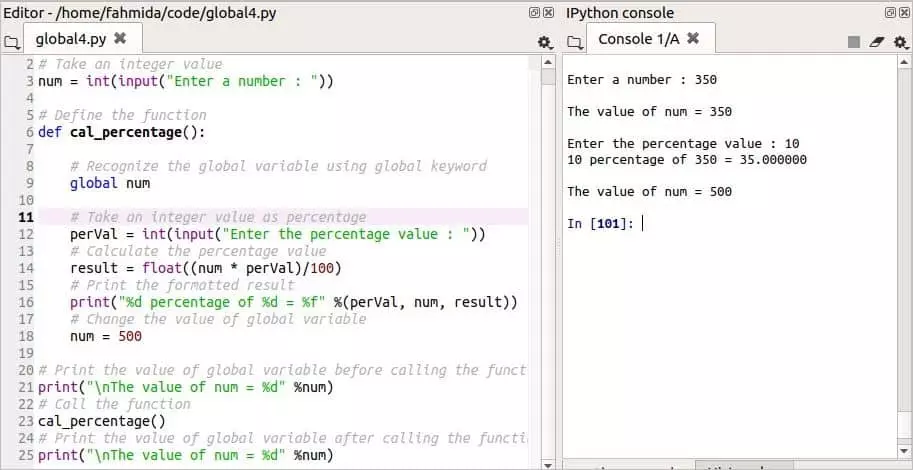 Qonda ububanzi bomhlaba wonke ku-python 13037_4