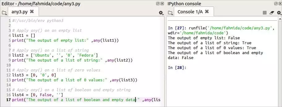 Sử dụng hàm any () trong Python 13039_3