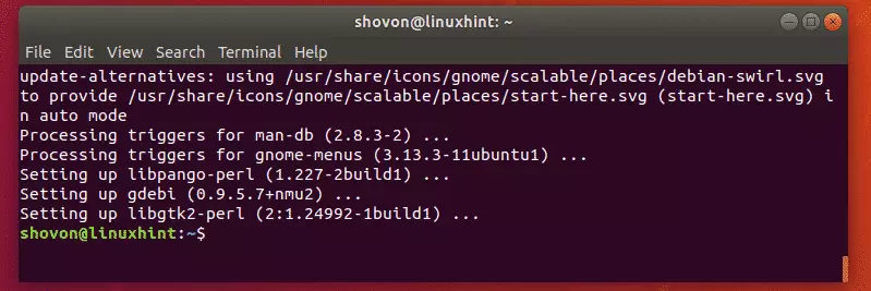 Ինչպես տեղադրել DEB փաթեթներ Ubuntu-ում 13056_16