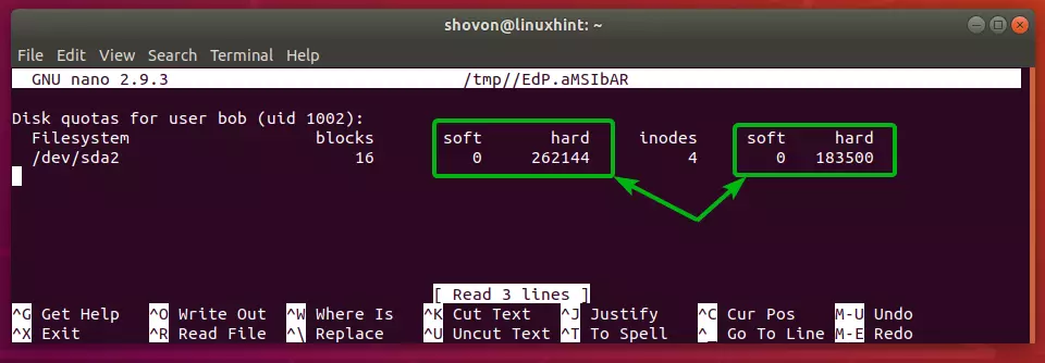 Ubuntu에서 할당량을 사용하는 방법 13057_13